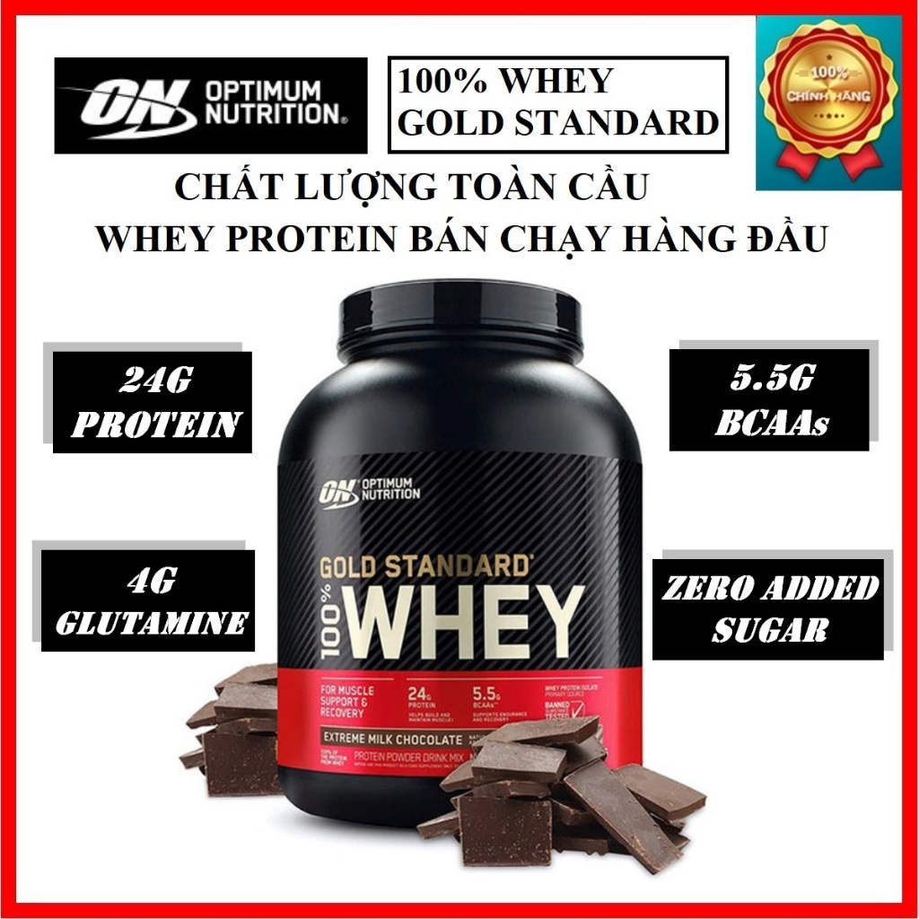 ON Whey Gold Standard 5Lbs [Chính hãng] 2,3kg - Bổ sung Protein chất ...