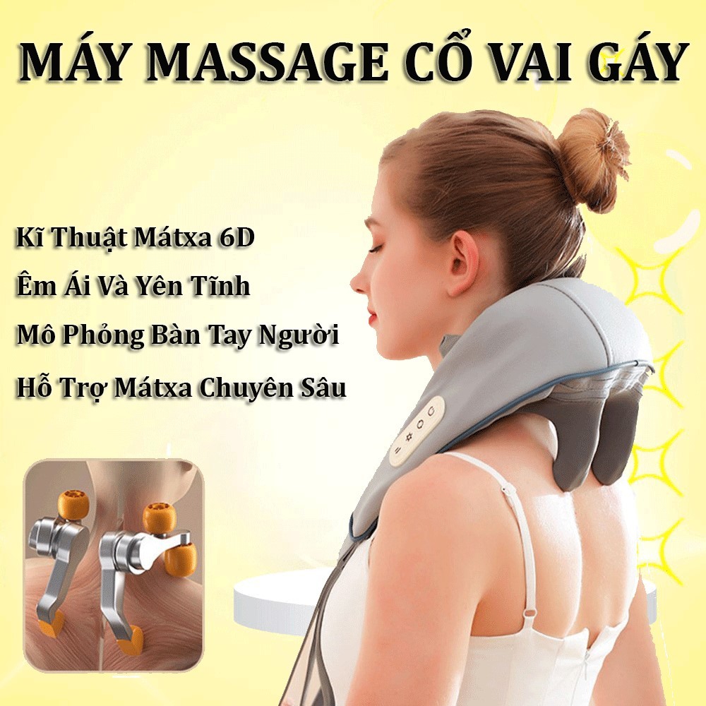 Máy massage cổ vai gáy 2 chế độ matxa chườm nóng thông minh, kĩ thuật ...