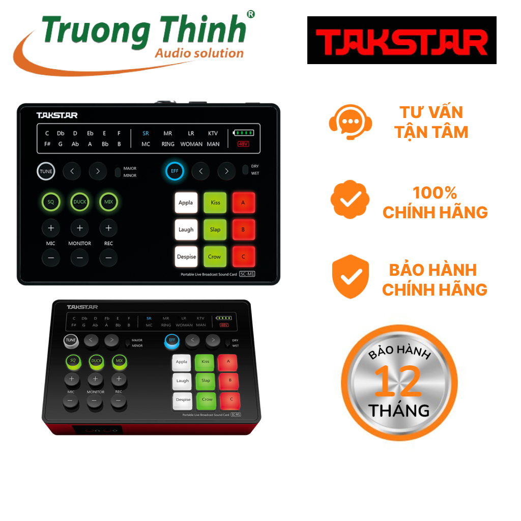 [CHÍNH HÃNG] Soundcard thu âm, livestream chuyên nghiệp Takstar SC M1 ...