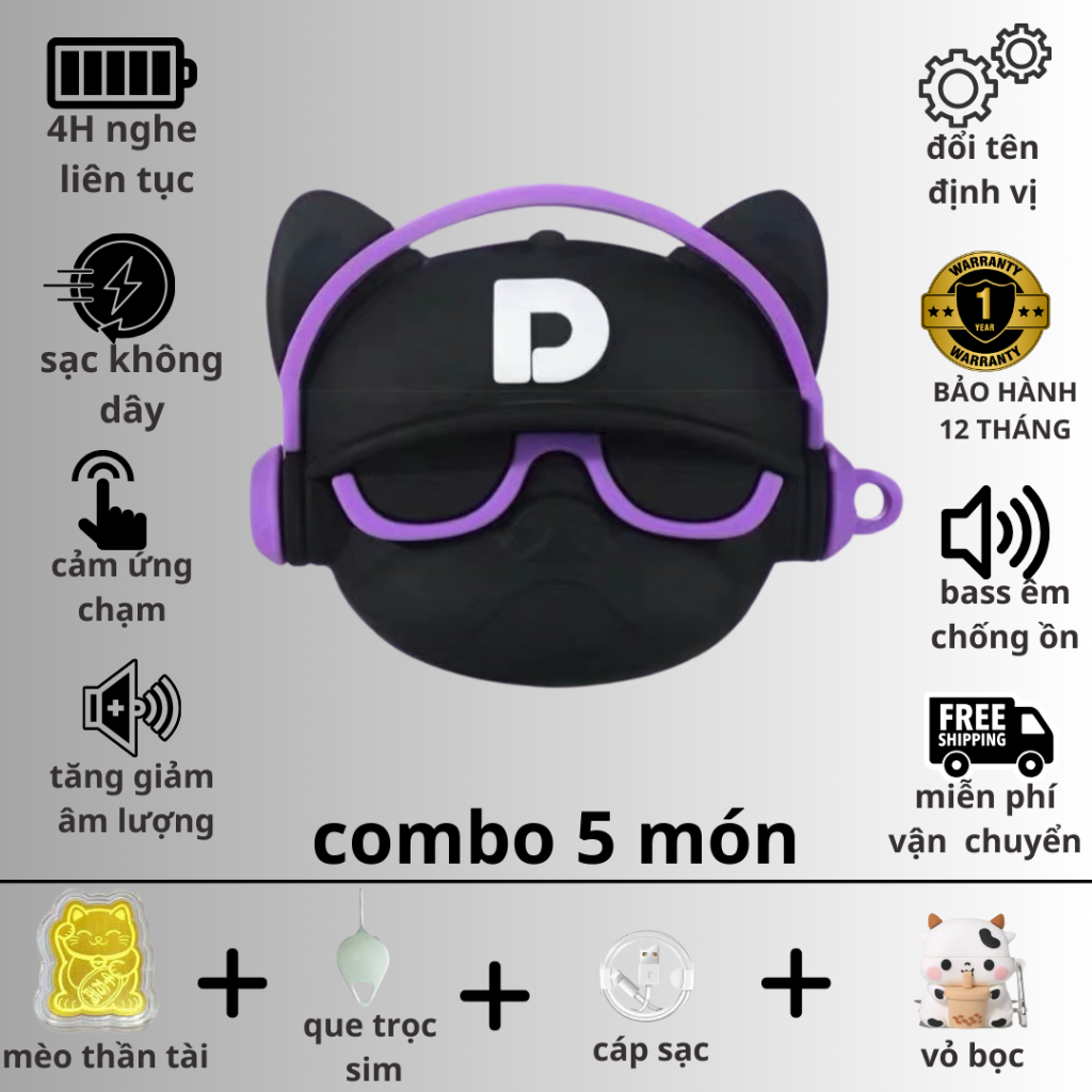 tai nghe blutool ap gen 2 pro dùng cho mọi dòng máy nghe nhạc hay bass ...