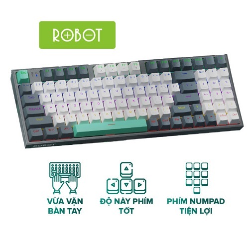 Bàn phím cơ Gaming ROBOT WORKMATE II | Shopee Việt Nam