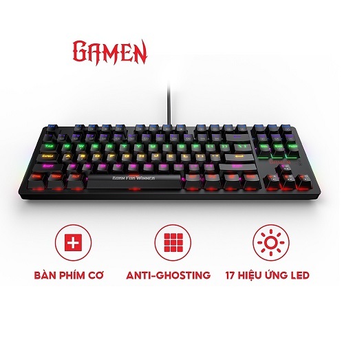 Bàn phím cơ Gamen Titan II (87 phím, LED RGB) | Shopee Việt Nam