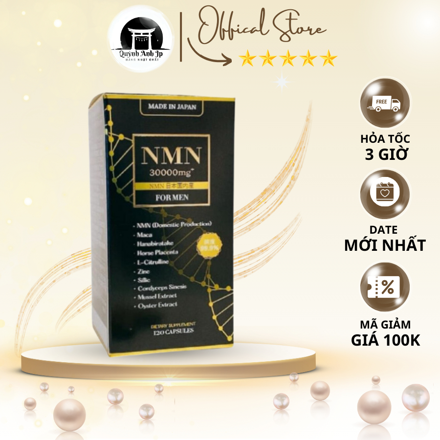 Viên Uống NMN 30000 For Men Tăng Cường Sức Khỏe Cho Nam Giới Hộp 120 Viên | Shopee Việt Nam