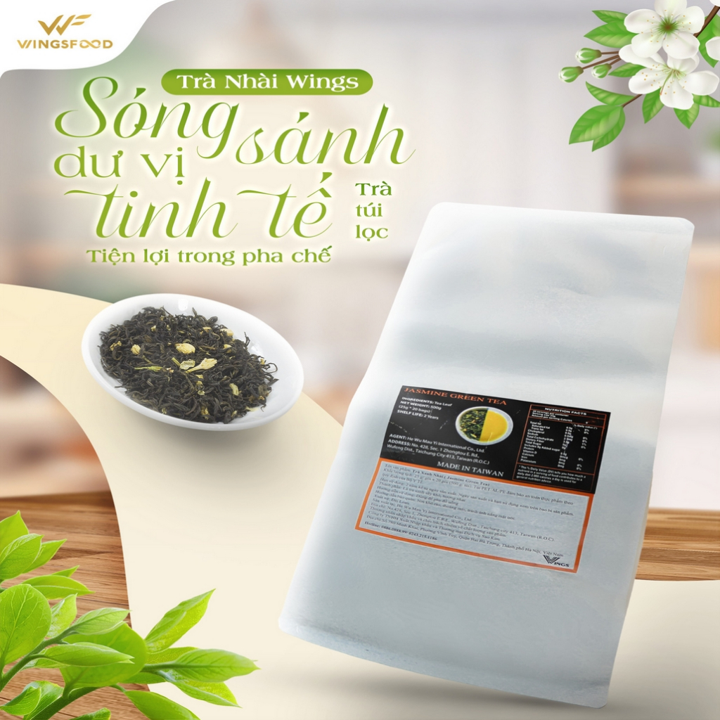Trà Nhài Túi Lọc Wings (500gr/gói x 20 túi lọc) | Shopee Việt Nam