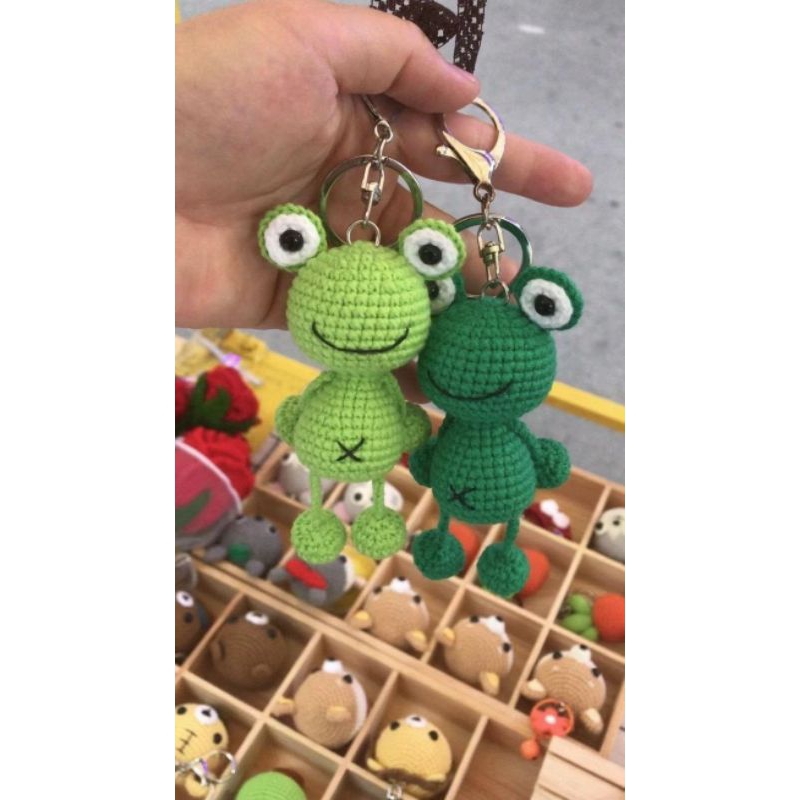 Móc khóa ếch (len handmade) | Shopee Việt Nam