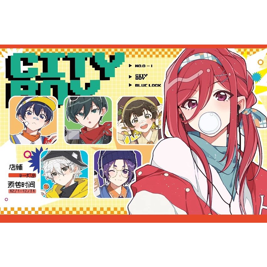 [Hàng sẵn] Thẻ giấy/ card artist Blue Lock ver City Boys | Shopee Việt Nam