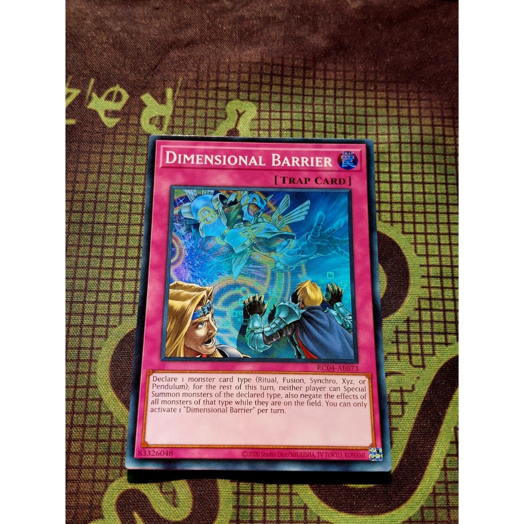 [ Đỗ Lạc Shop ] Thẻ Bài Yugioh Trap RC04-AE073 Dimensional Barrier | Shopee Việt Nam