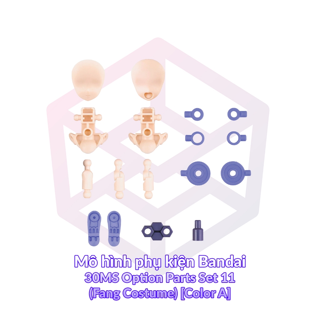 Mô hình phụ kiện Bandai 30MS Option Parts Set 11 (Fang Costume) [Color ...