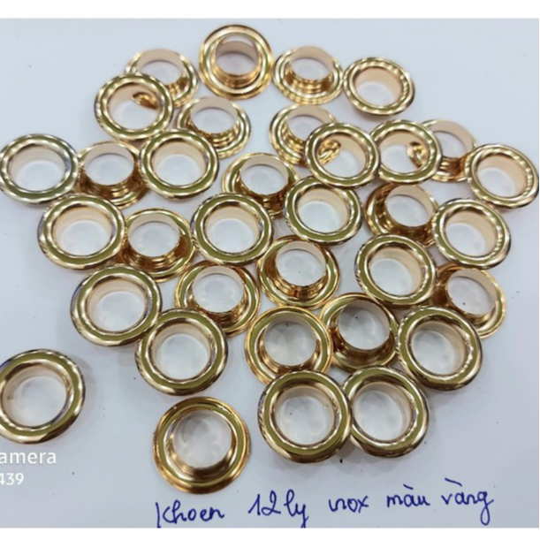 Khoen ore 12mm Khoen mắt cáo 12 ly Bằng INOX không gỉ MÀU VÀNG Khuy mắt ...