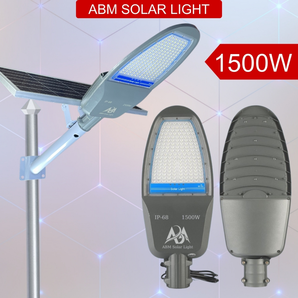 [1500w] Đèn Năng Lượng Mặt Trời Công Trình Cao Cấp ABMSOLAR , Sáng Liên Tục 24h , Nhôm Đúc ...