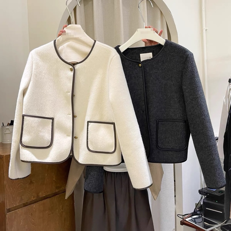 [Sẵn] Áo khoác lông ép mịn túi hộp @nobstudio | Shopee Việt Nam