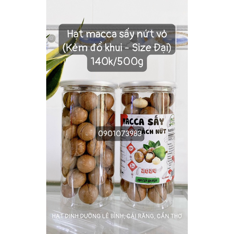 Hạt macca sấy nứt vỏ kèm đồ khui (hộp 500g) | Shopee Việt Nam
