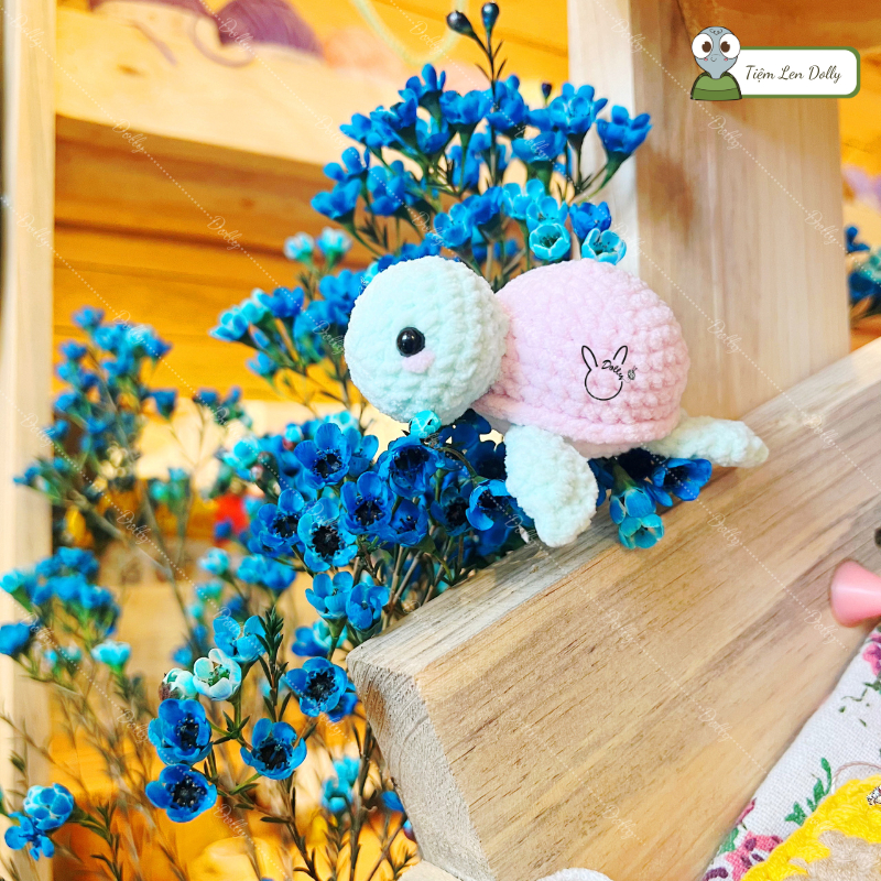 Rùa len pastel Pon Pon, rùa bông, gấu bông con rùa, rùa bông, - Tiệm ...