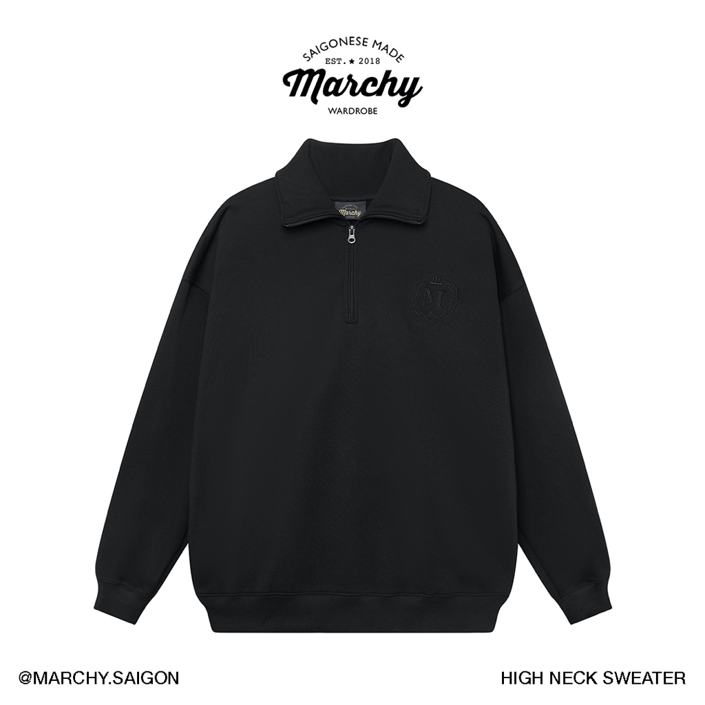 MARCHY - High Neck Sweater - Áo khoác cổ cao | Shopee Việt Nam