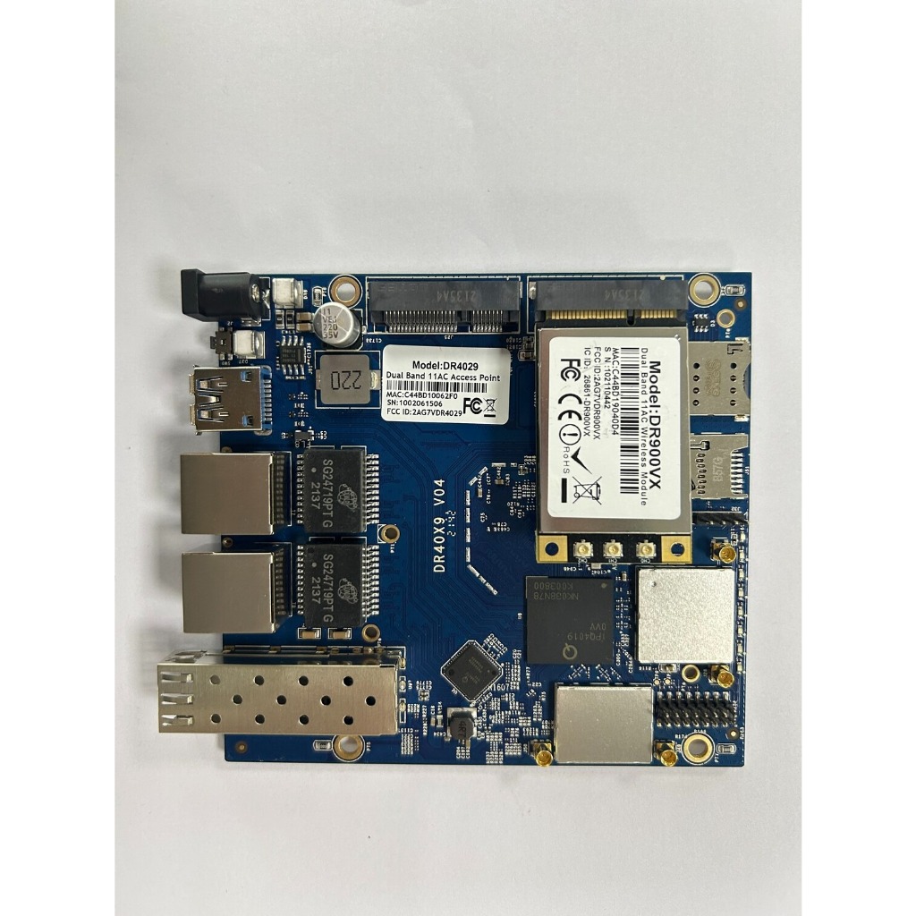 Bo mạch phát triển Router Wallystech DR4029 có cổng sfp (đã qua sử dụng ...