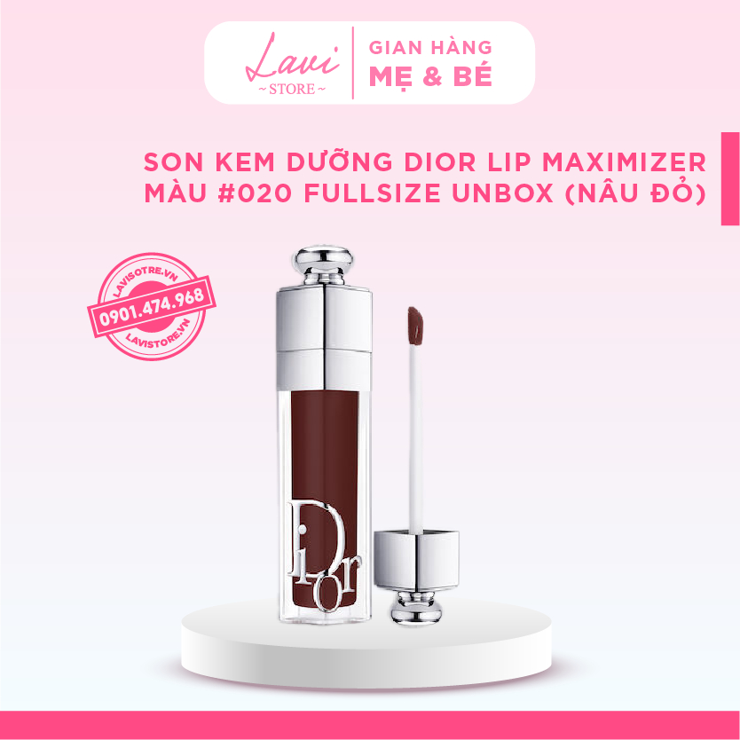 Son kem dưỡng Dior Lip Maximizer màu #020 Fullsize Unbox (NÂU ĐỎ) | Shopee Việt Nam