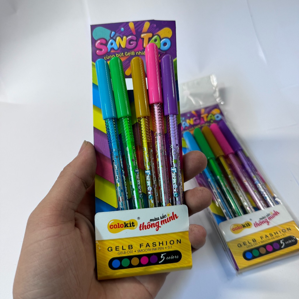 Vỉ Bút Gel Colokit GELB-C01 (5 Màu) - 8935001855347 | Shopee Việt Nam