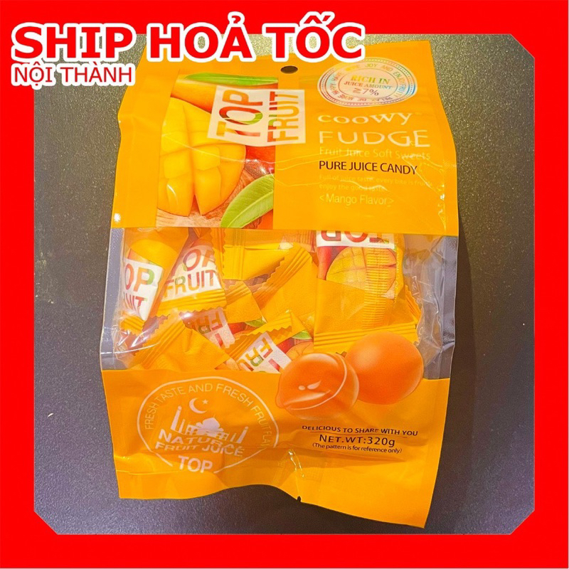 Kẹo Dẻo Trái Cây TOP FRUIT COOWY Nhiều Hương Vị Gói 320g ( Mix Vị ...