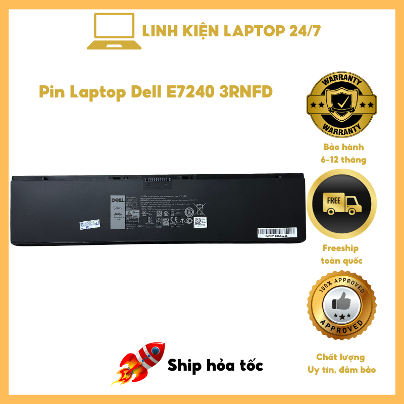 PIN LAPTOP DELL E7240 ZIN 52W Latitude 12 7000 E7240 E7250, WD52H VFV59 ...