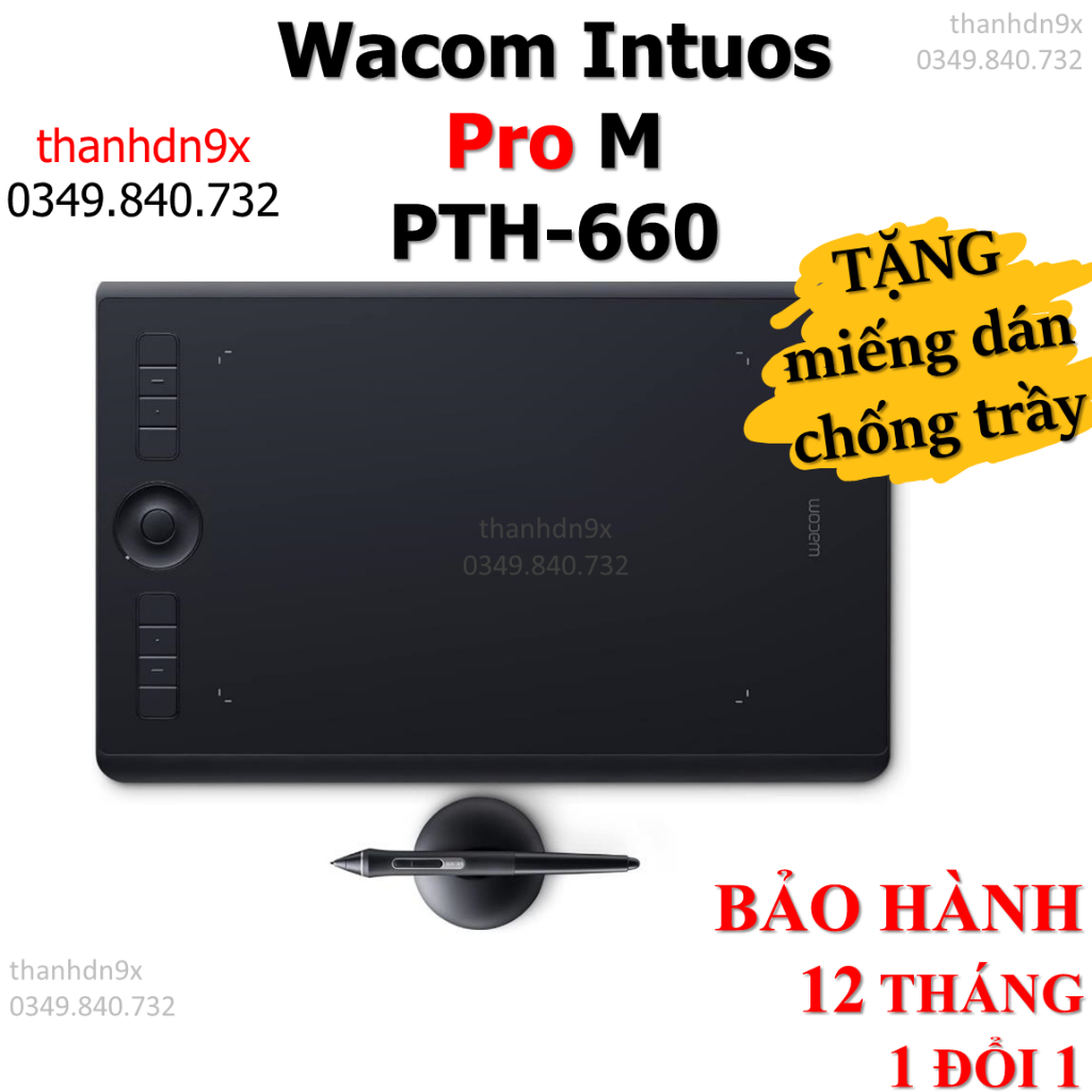 Bảng vẽ điện tử Wacom Intuos Pro M (PTH-660) - Chính hãng | Shopee Việt Nam