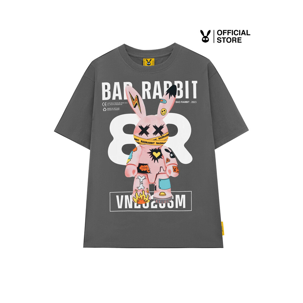 Áo Thun Unisex Bad Rabbit Grey - Grafflex Arts Rabbit Tee - Local Brand Chính Hãng | Shopee Việt Nam
