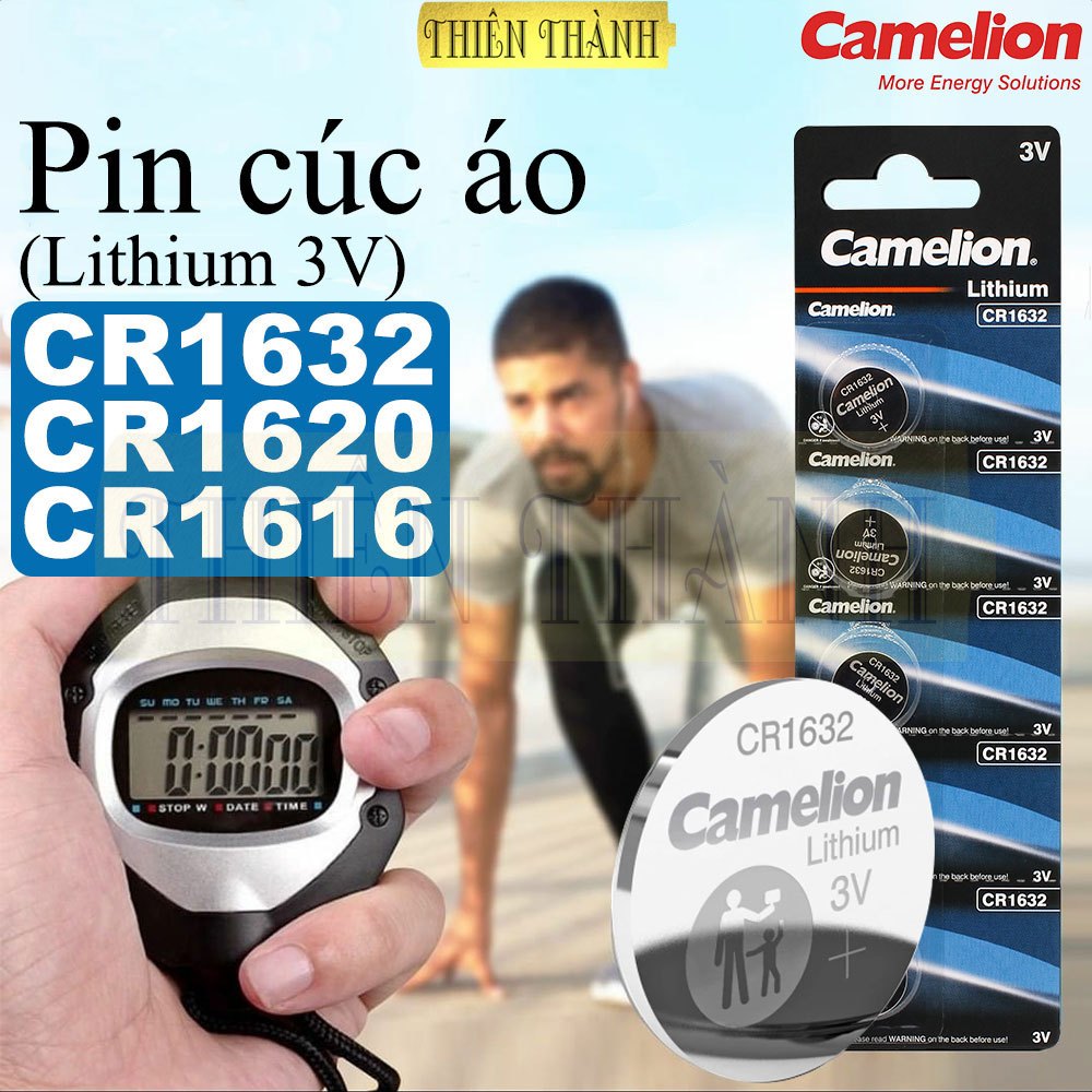 Pin cúc áo Camelion CR1632,CR1620,CR1616,pin Lithium 3V,pin đồng hồ, cmos(1632,1620,1616 ...