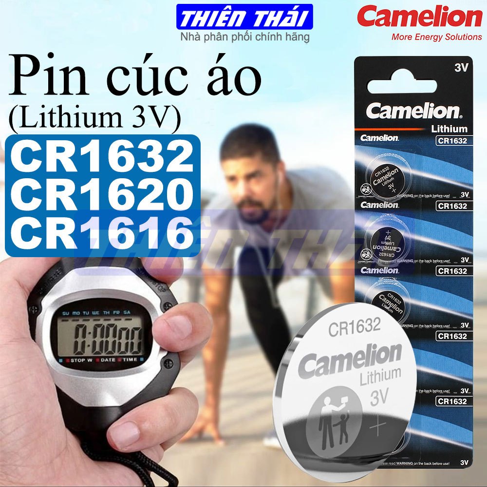 Pin cúc áo Camelion CR1632,CR1620,CR1616,pin Lithium 3V,pin đồng hồ, cmos(1632,1620,1616 ...