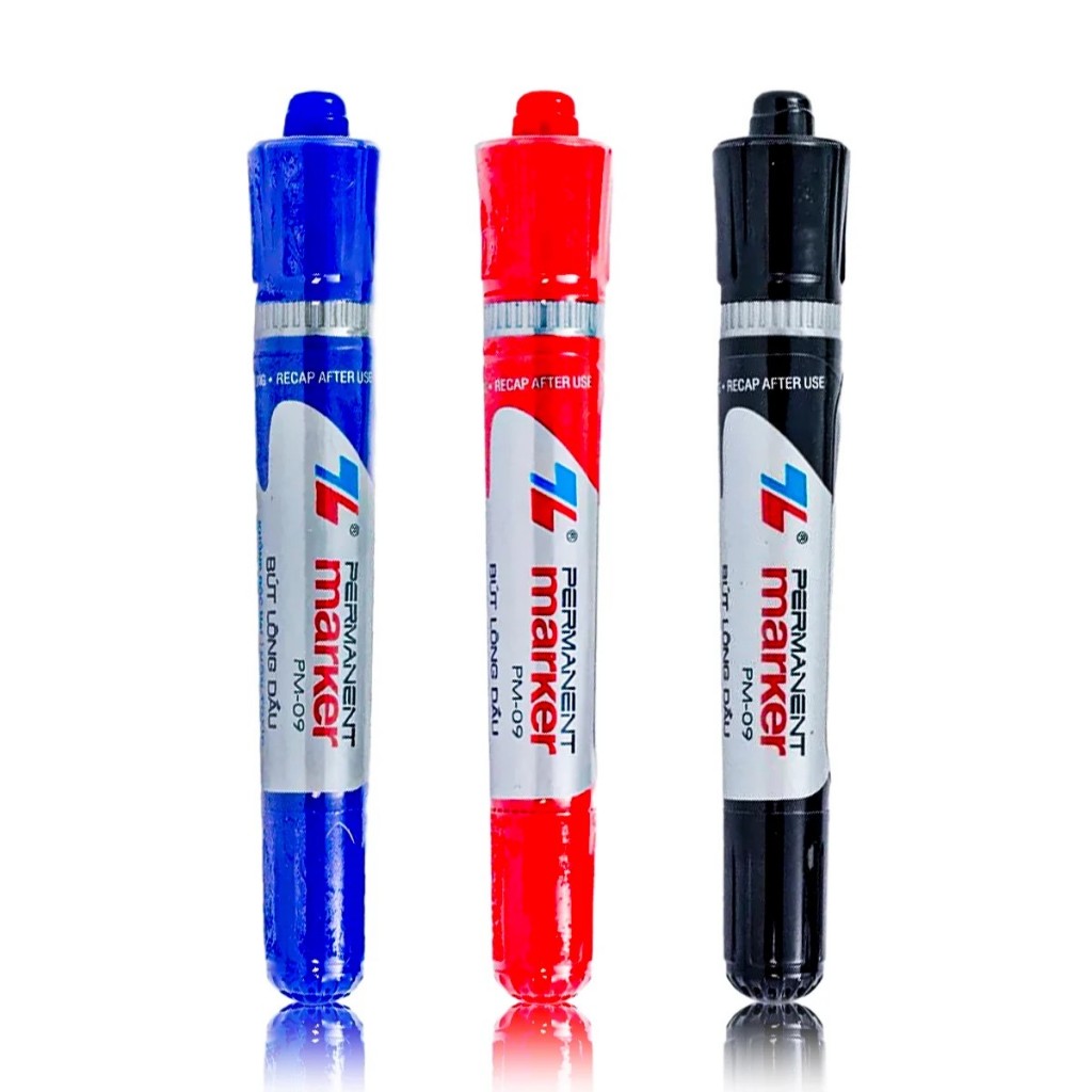 Combo 5 Bút lông dầu chính hãng Thiên Long PM09 ngòi to | Shopee Việt Nam