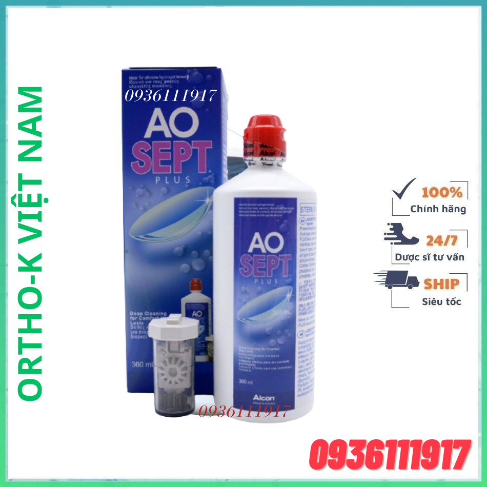 Dung dịch ngâm kính áp tròng cứng AOSEPT PLUS | Shopee Việt Nam