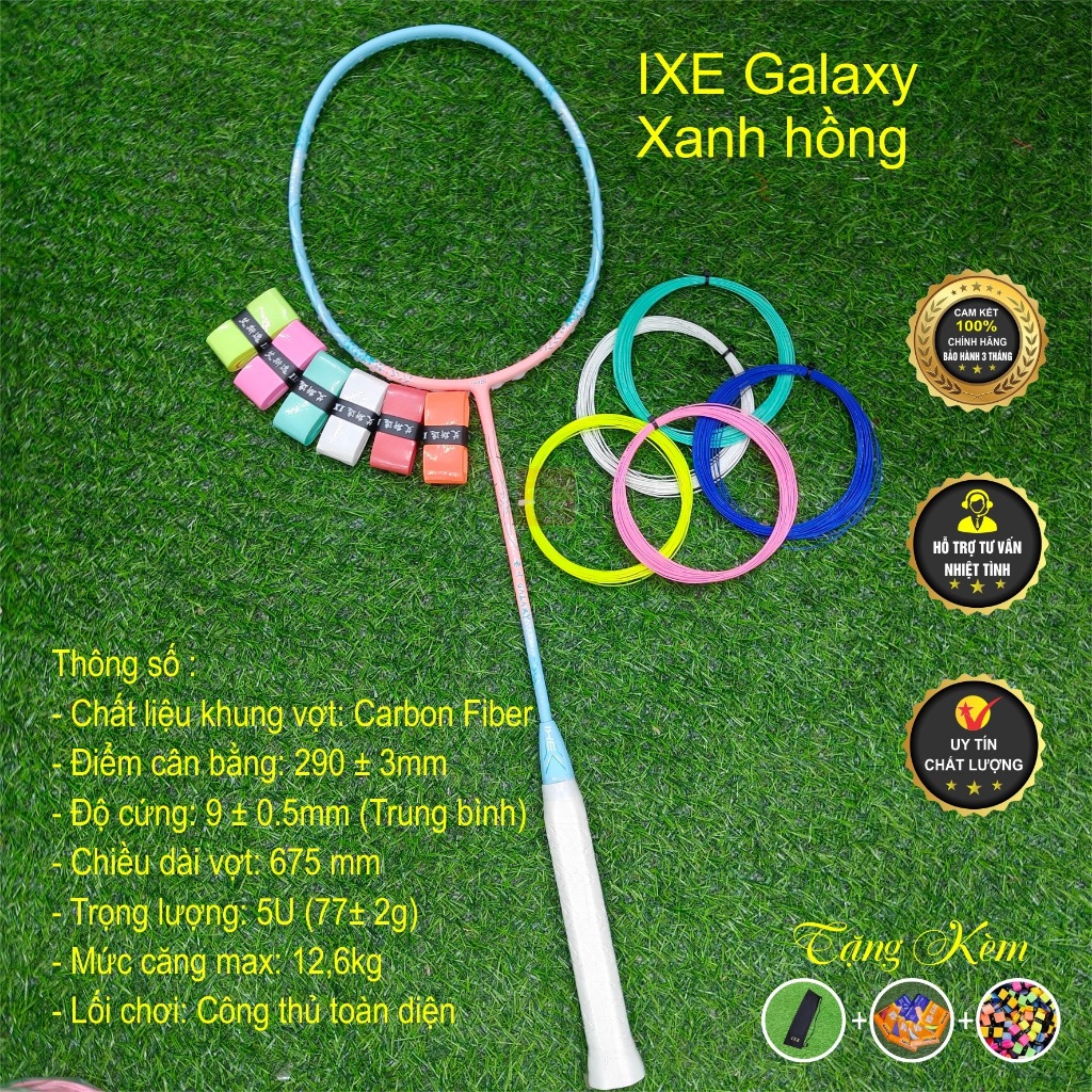 [Chính hãng]Vợt Cầu lông IXE Galaxy, Dragon Warrior 660 căng sẵn theo ...