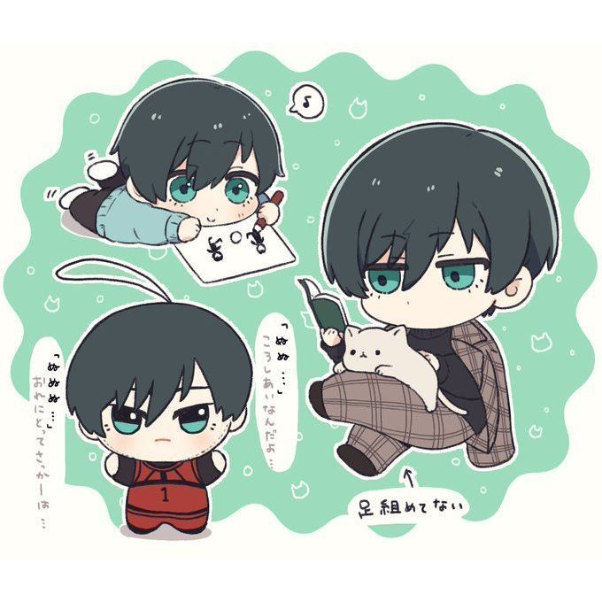 Sticker Anime Blue Lock char Rin,Bachira,Kurona,Chigiri,Sae,Isagi ...