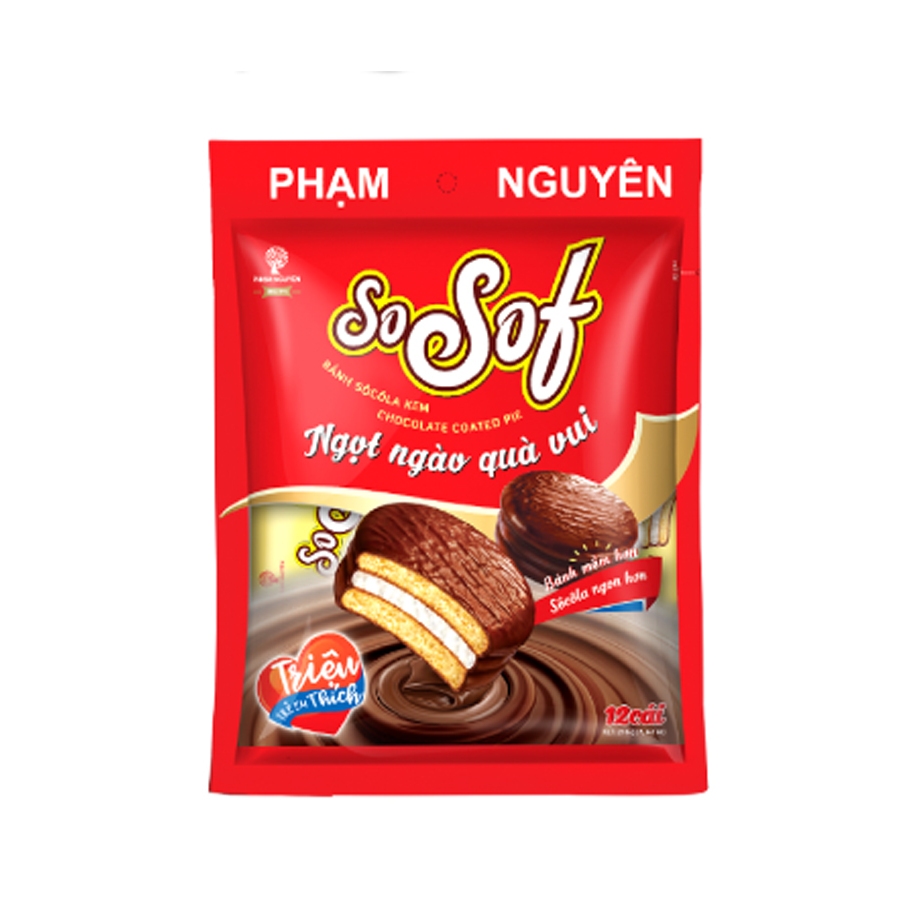 Bánh Choco PN SoSof (bịch 12 cái / 216g) | Shopee Việt Nam