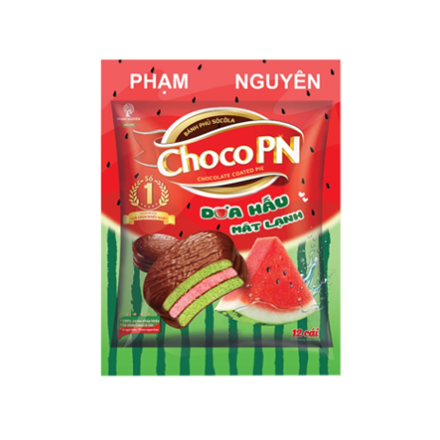 Bánh Choco PN Vị Dưa Hấu (bịch 12 cái / 204G) | Shopee Việt Nam