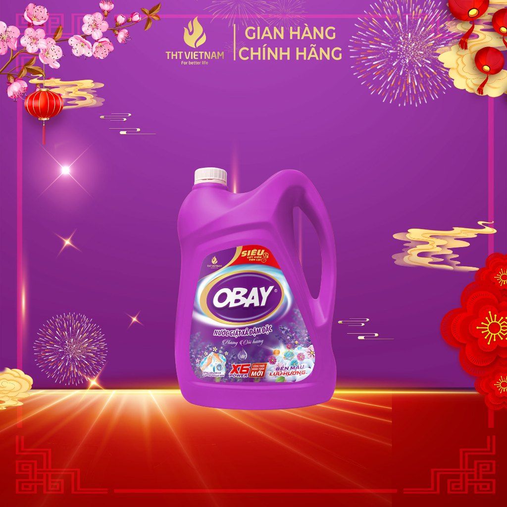 Nước giặt xả Obay hương hoa Lavender - 4,5l | Shopee Việt Nam