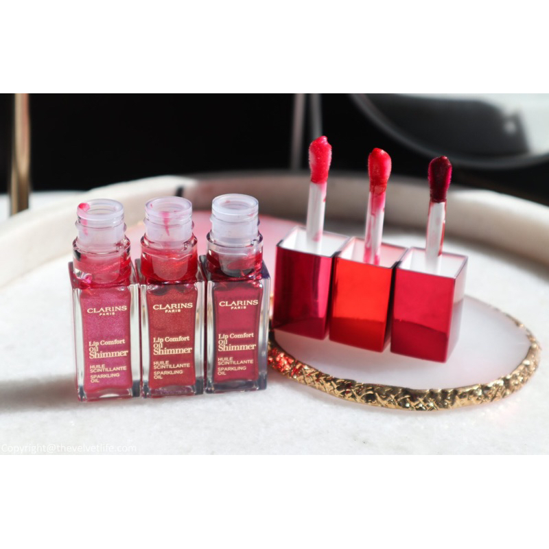 Son dưỡng Clarins Lip Comfort Oil Shimmer Fullbox 7ml | Shopee Việt Nam