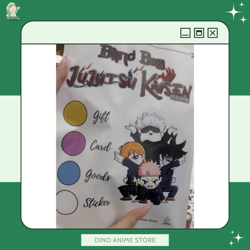 Blind Bags/ Luckybox Goods Official Jujutsu Kaisen JJK Chú Thuật Hồi ...