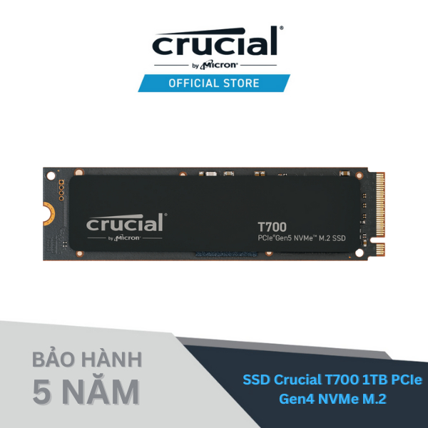 SSD Crucial T700 1TB PCIe Gen5 NVMe M.2 PCIe Gen5 x4 NVMe | Shopee Việt Nam