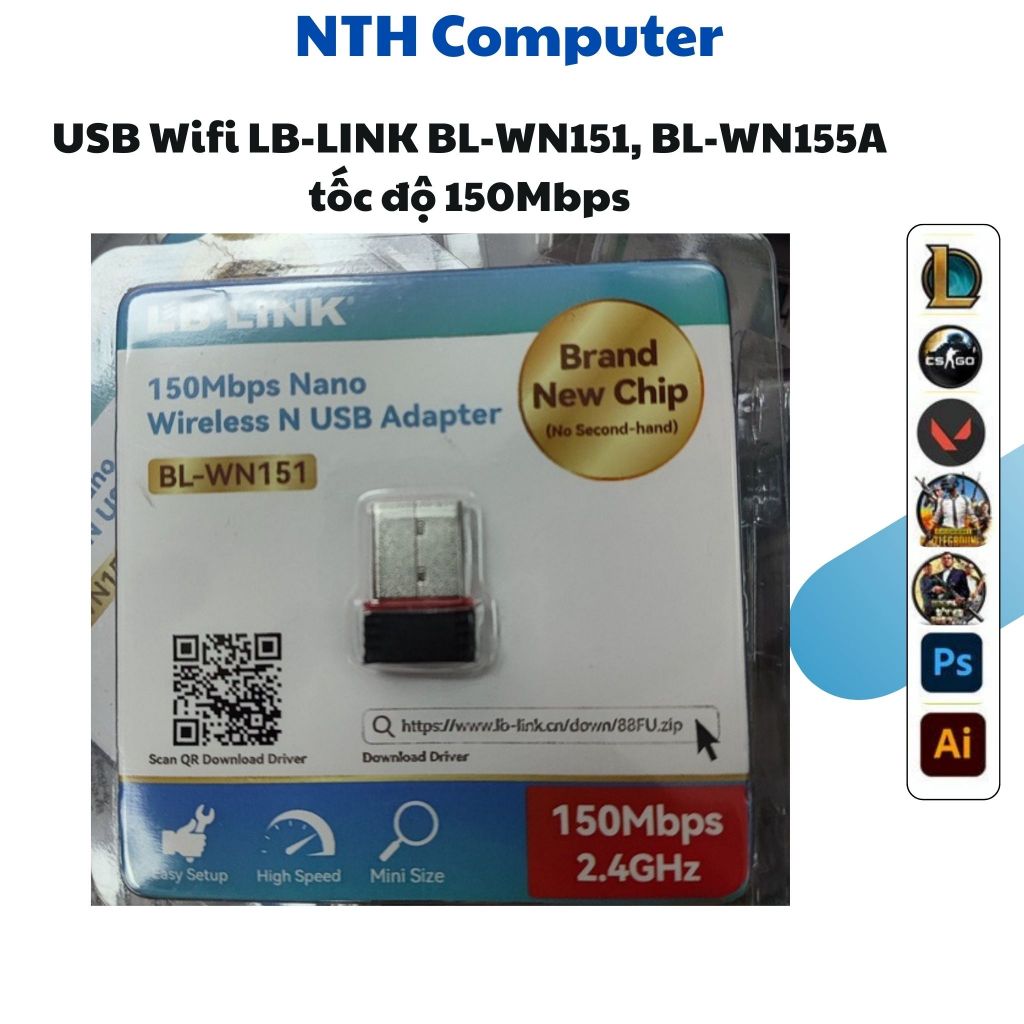 USB Wifi LB-LINK BL-WN151, BL-WN155A tốc độ 150Mbps,Bộ thu Wifi TP-Link ...