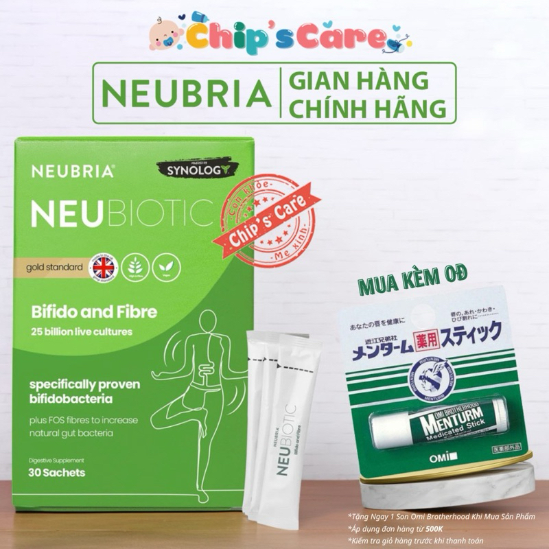 Men vi sinh NeuBiotic Neubria Bifido cải thiện táo bón cho người từ 1 ...