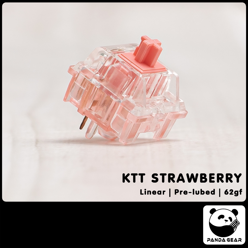 Switch KTT StrawBerry Dâu 5 PIN Linear 62g công tắc bàn phím Switch KTT StrawBerry | Shopee Việt Nam