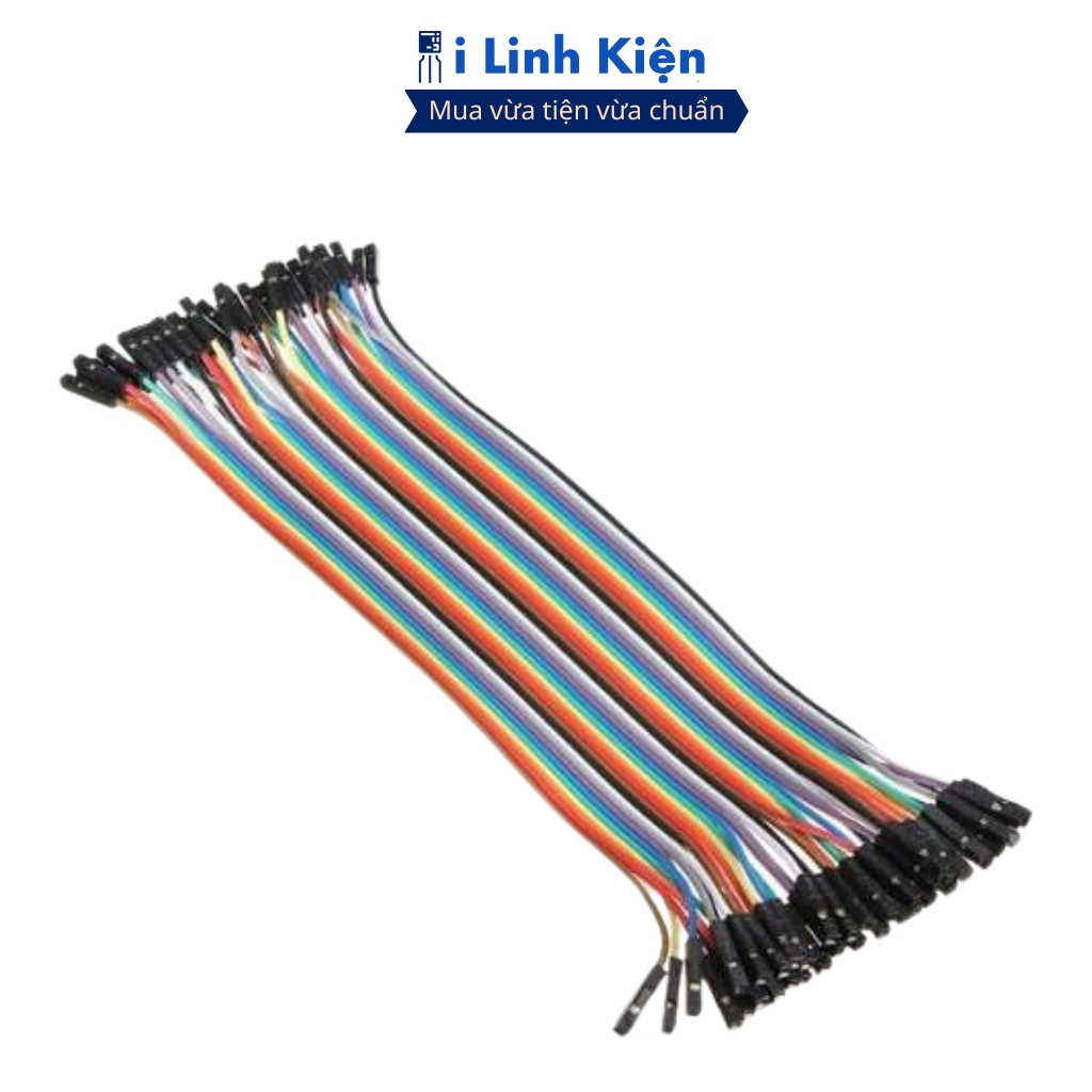 Cáp 7 màu, dây nối mạch 40P Đực-Đực, Đực-Cái, Cái-Cái dài 20cm (40 sợi ...