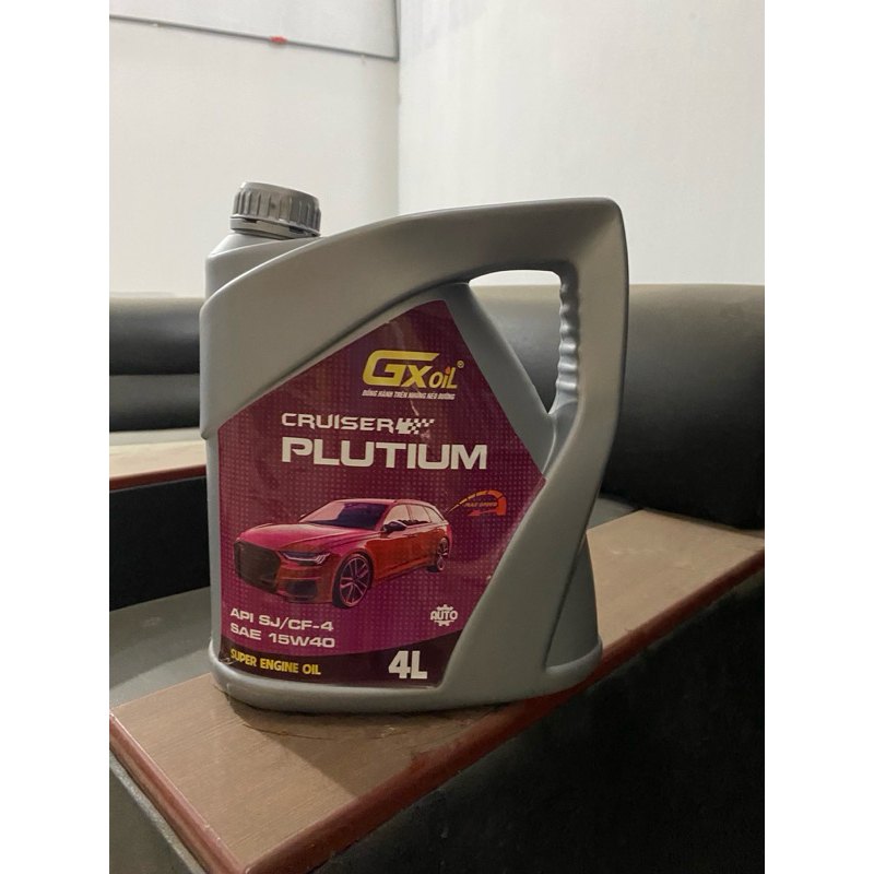 Dầu Nhớt Ô Tô GxOil Cruiser Plutium API SJ/CF4 SAE 15W40 cho xe xăng, xe dầu 4L | Shopee Việt Nam