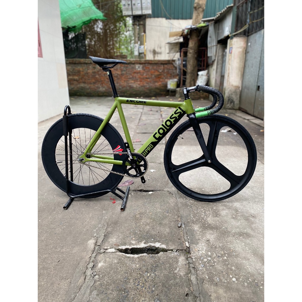 (Chat với shop trước khi đặt hàng) Xe đạp fixed gear Colossi màu xanh ...