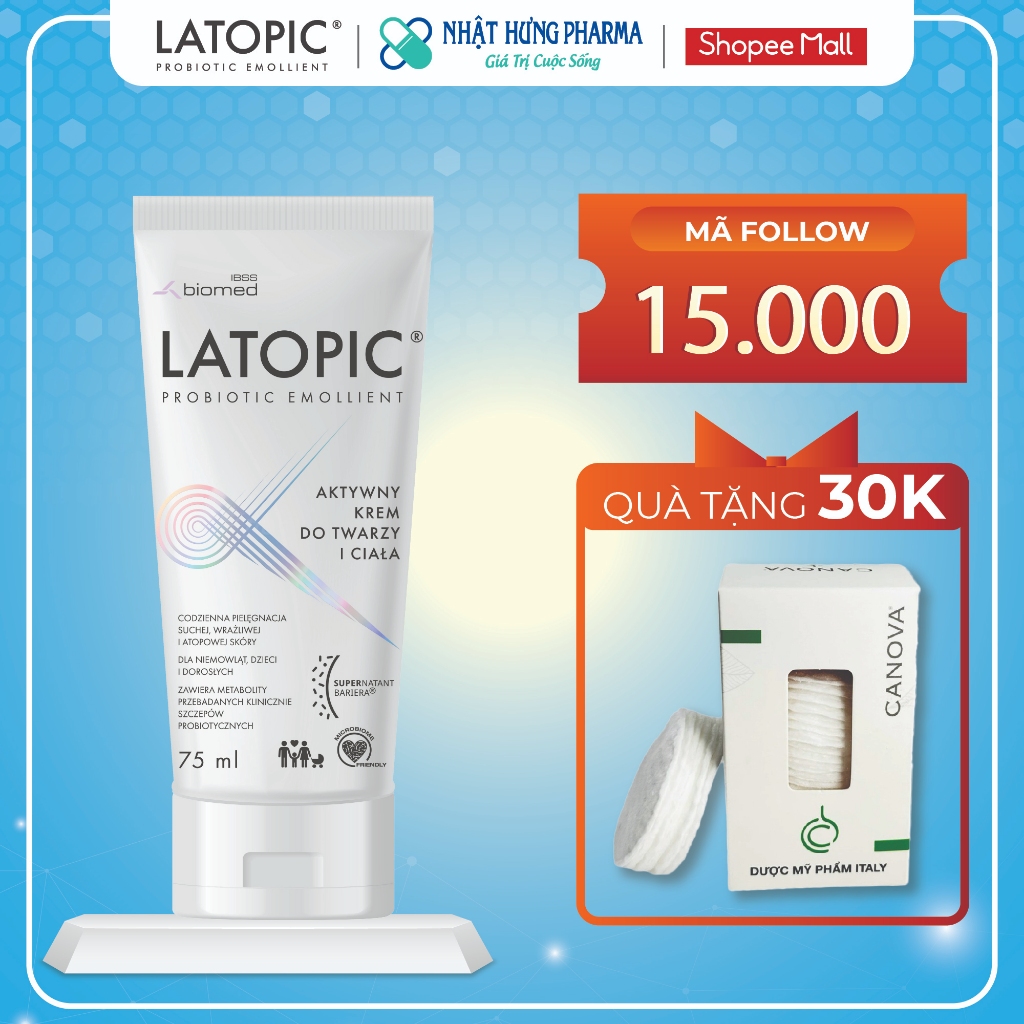 Kem Dưỡng Ẩm LATOPIC Face And Body Cream Giảm Kích Ứng Dịu Ngứa Tăng ...