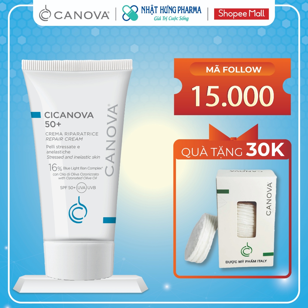 Kem xóa sẹo, phục hồi da, chống nắng SPF 50+ CANOVA CICANOVA 50ml ...