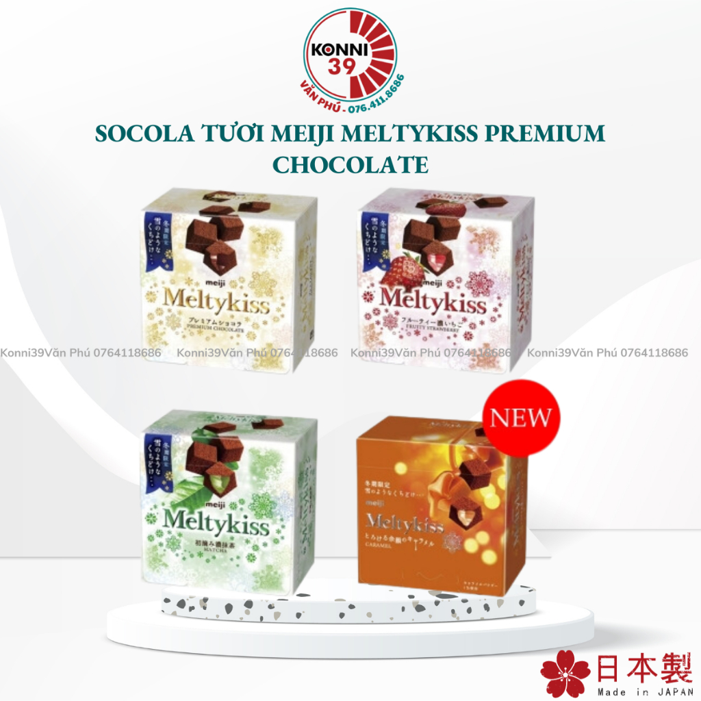 Socola tươi Meiji Meltykiss Premium Chocolate Nhật bản đủ vị | Shopee Việt Nam