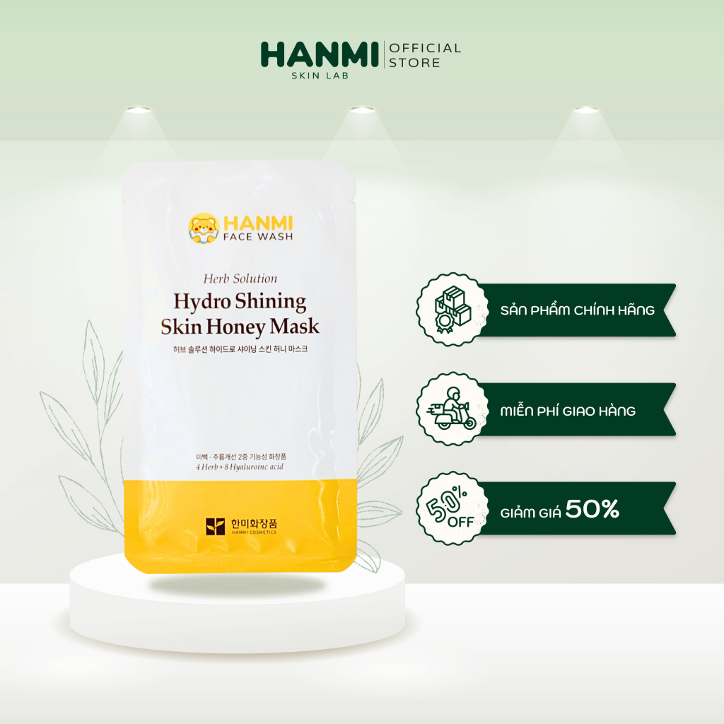 Mặt Nạ Mật Ong Hydro Hanmi Làm Sáng Da Giúp Giảm Kích Ứng Duy Trì Độ Ẩm ...