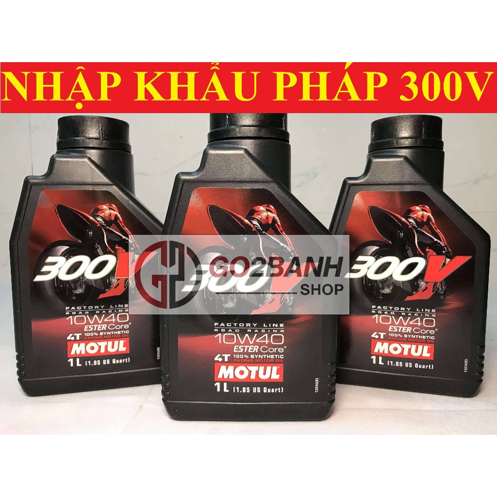 Nhớt Motul 300V Factory Line 10W40 1L tem 1 lớp nhập khẩu Pháp | Shopee Việt Nam
