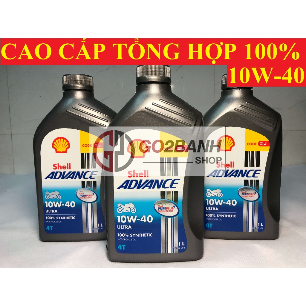 Nhớt Shell Advance Ultra 10W40 1L xe số nhập Thái | Shopee Việt Nam