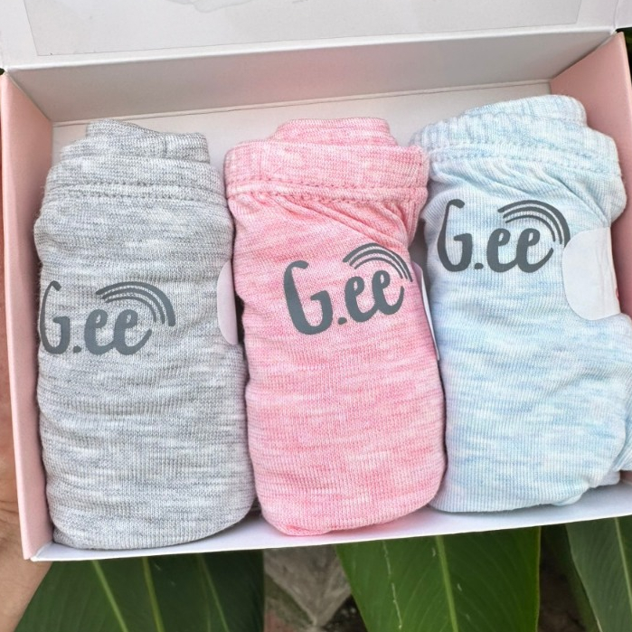 Set 3 chip đùi bé gái Gee cho bé từ 2 tuổi đến 15 tuổi, vải sợi tre, gỗ ...